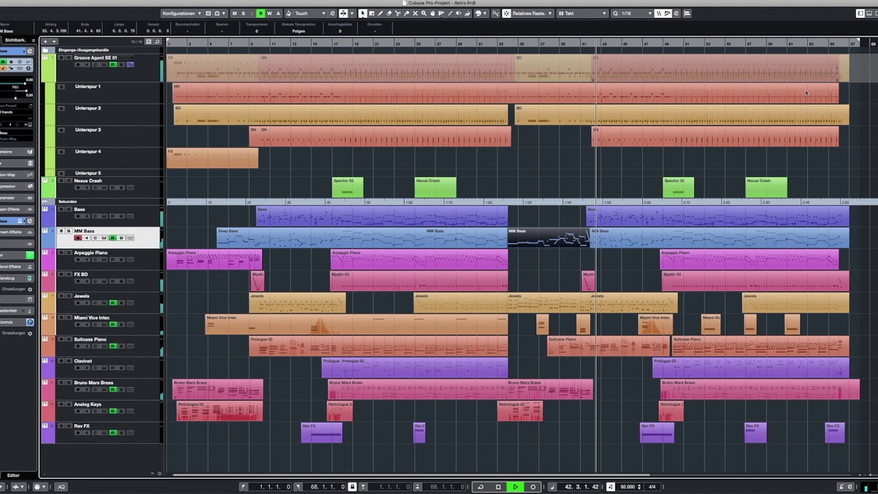 Retro RnB Template for Cubase by Hanjo Gäbler - YouTube