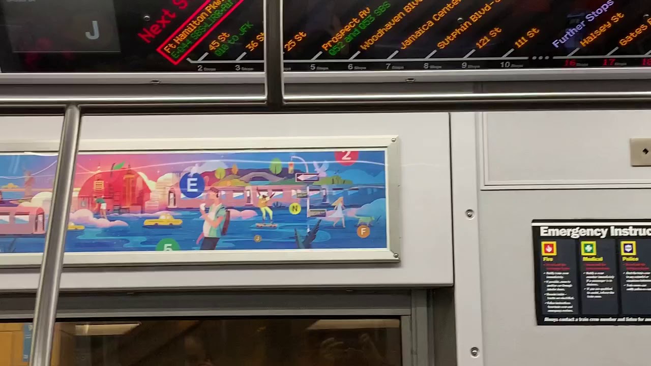 R160 J train messed up strip map shows N and R train destinations (Read ...