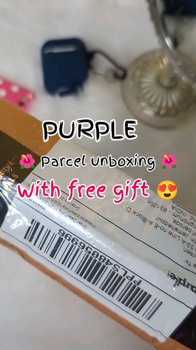 unboxing purple parcel with free gift 😍#unboxing #unboxingvideo #shorts #purple - YouTube