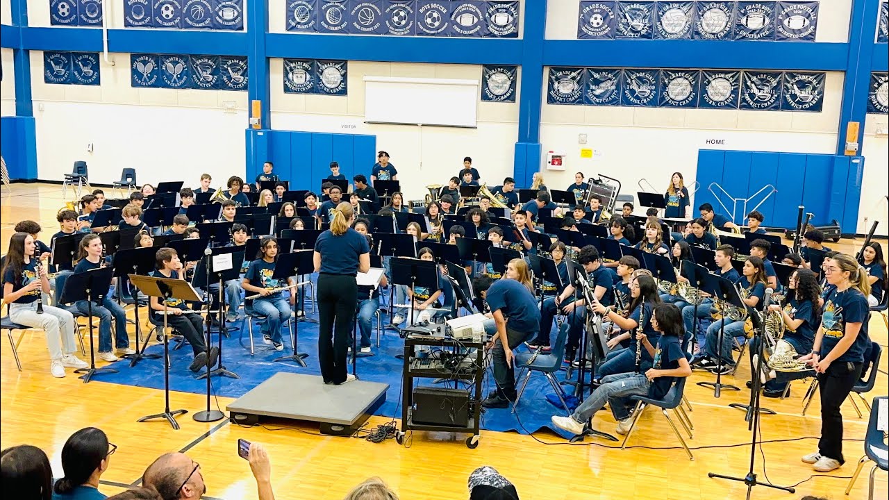 Jefferson Middle School beginning band performance 2025 #6thgrade #band ...