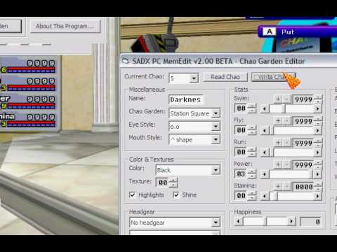 SADX memory editor XP - YouTube