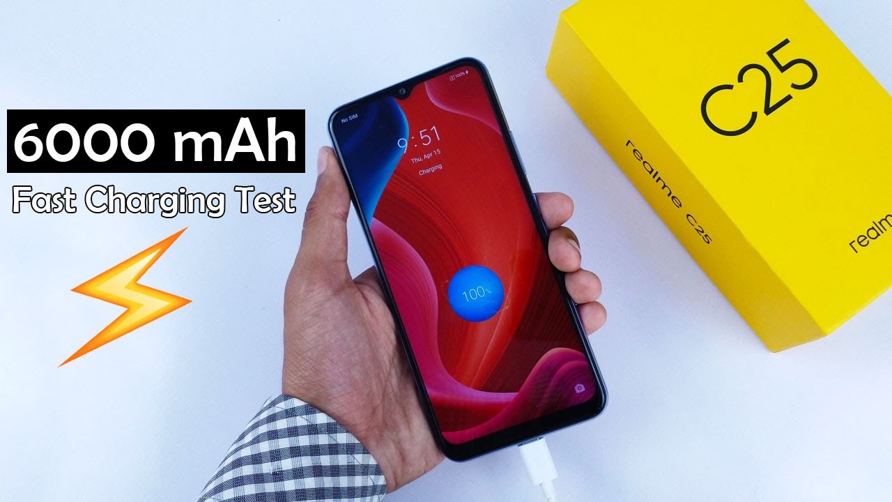 Realme C25 6000 mAh Battery Fast Charging Test ⚡⚡ Phonebolee - YouTube