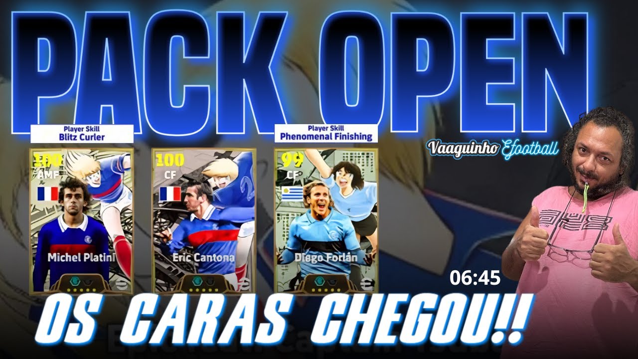 PACK OPEN EFOOTBALL OS CARAS CHEGOU !! - YouTube