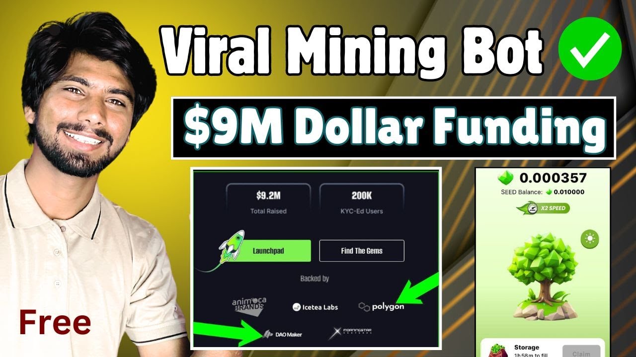 New Telegram Mining SEED COIN | new mining app 2024, seed Coin farming ...