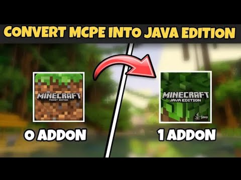 Convert mcpe into Java edition || java edition addon in Minecraft ...