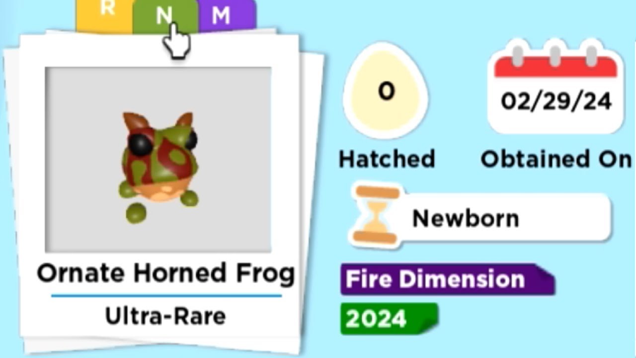 Ornate Horned Frog Neon & Mega Neon in Adopt me - YouTube