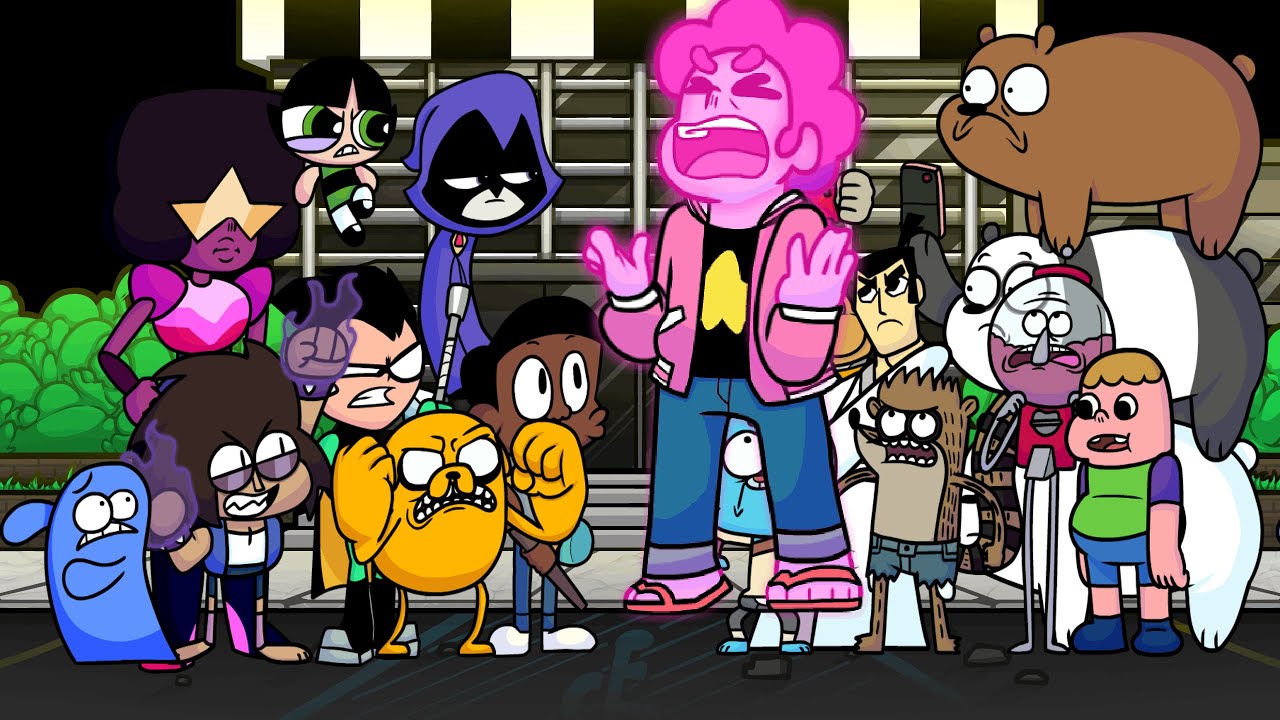 FNF:-) Roastin' on a Cartoon - YouTube