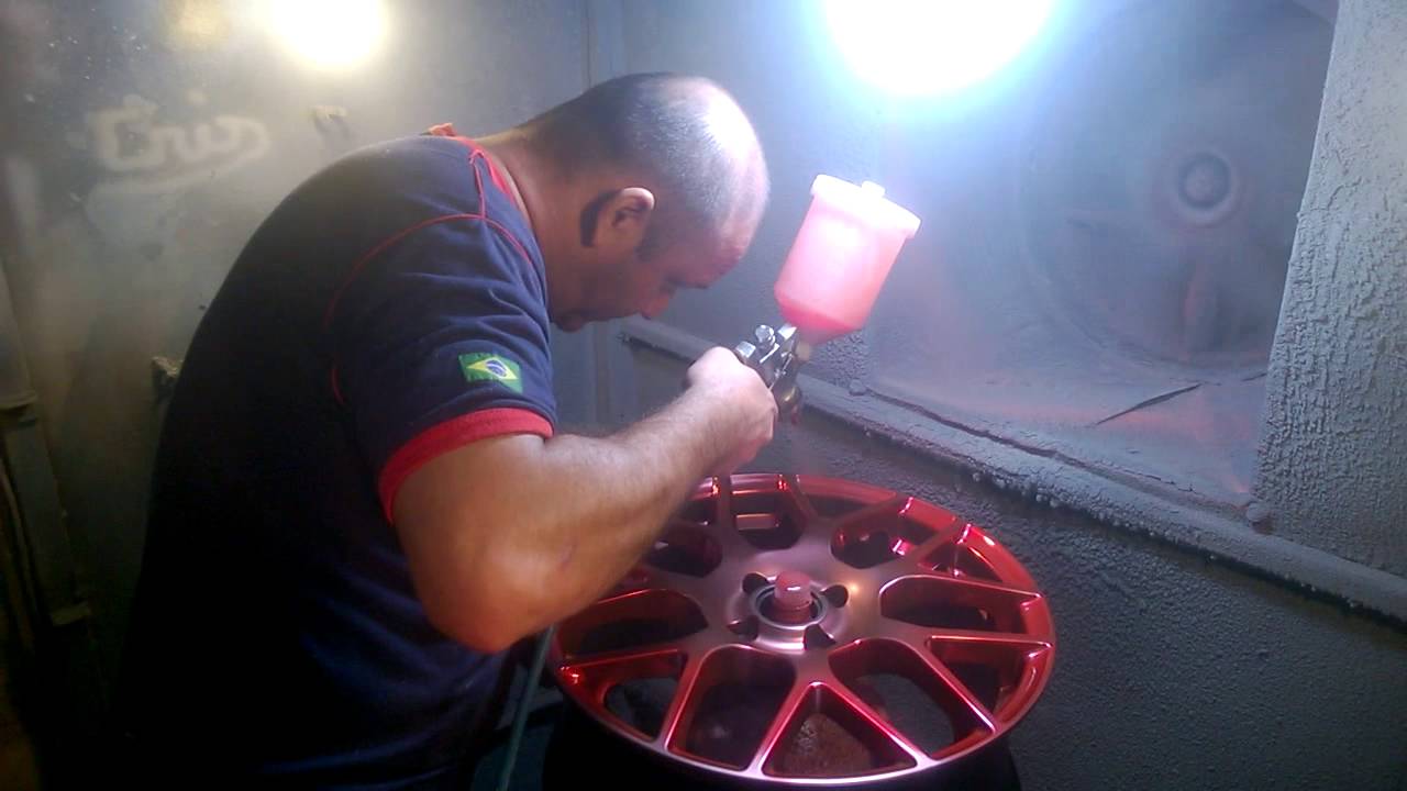 Pintura Cromo com Candy Vermelho - YouTube