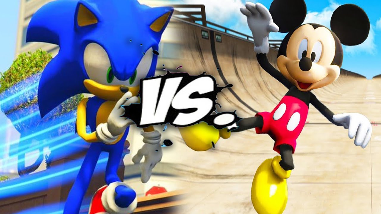 sonick vs mickey mouse - YouTube