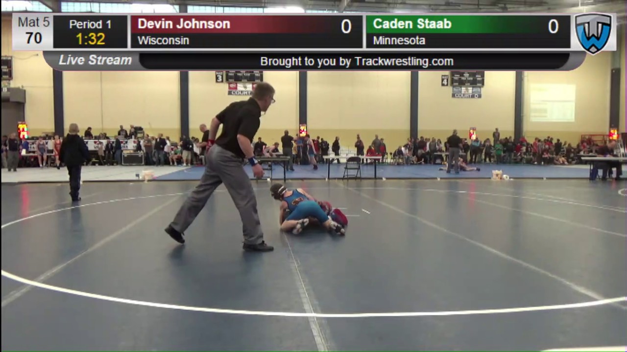 6004 Bantam 70 Devin Johnson Wisconsin vs Caden Staab Minnesota ...