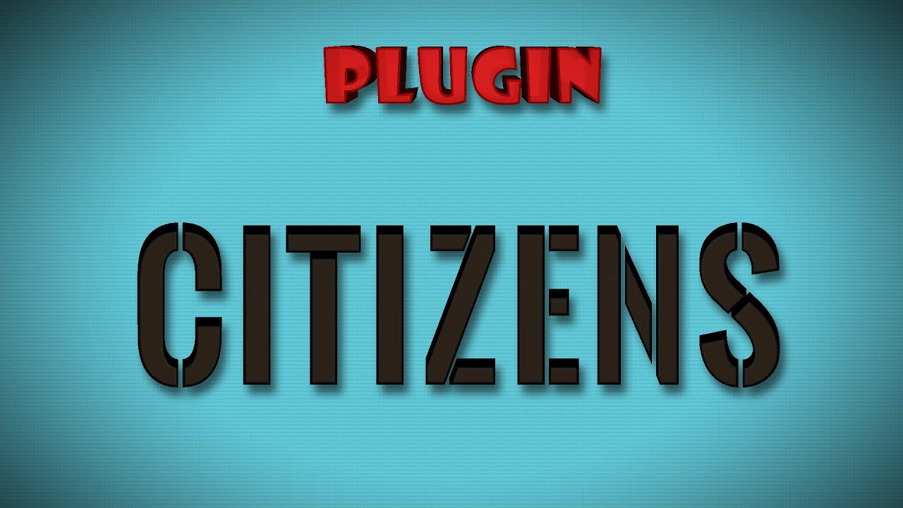 "Citizens" - Minecraft Server PLUGIN! - YouTube
