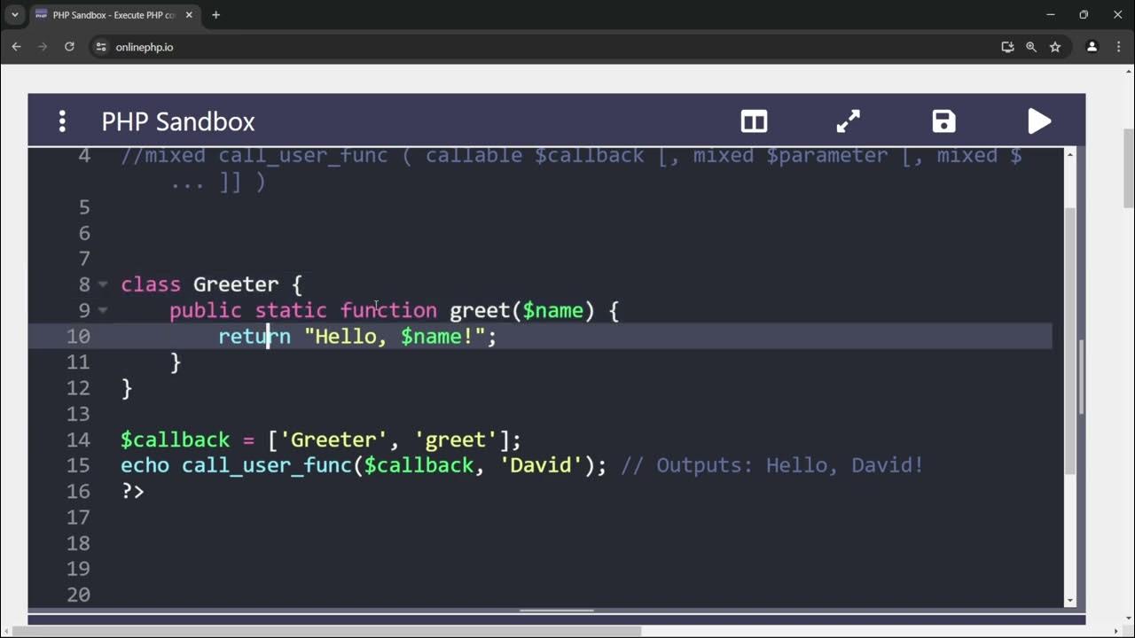 How to Use call_user_func in PHP: Dynamic Function and Method Calls - YouTube