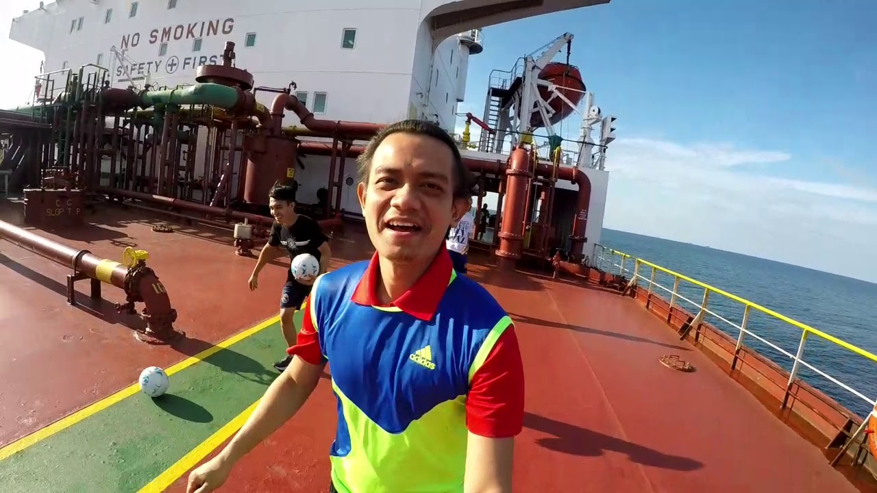 SC OCEAN LI_ AFRAMAX TANKER SOECHI LINES. "FootsaL Party" Anchore Job⚓ ...