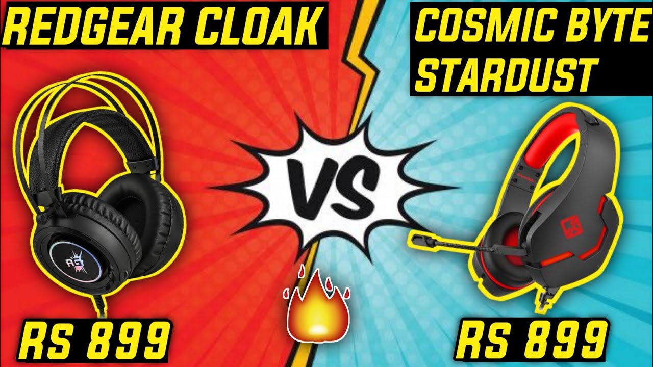 Which Is Best Cosmic Byte Stardust Gaming Headphone Vs Redgear Cloak ...
