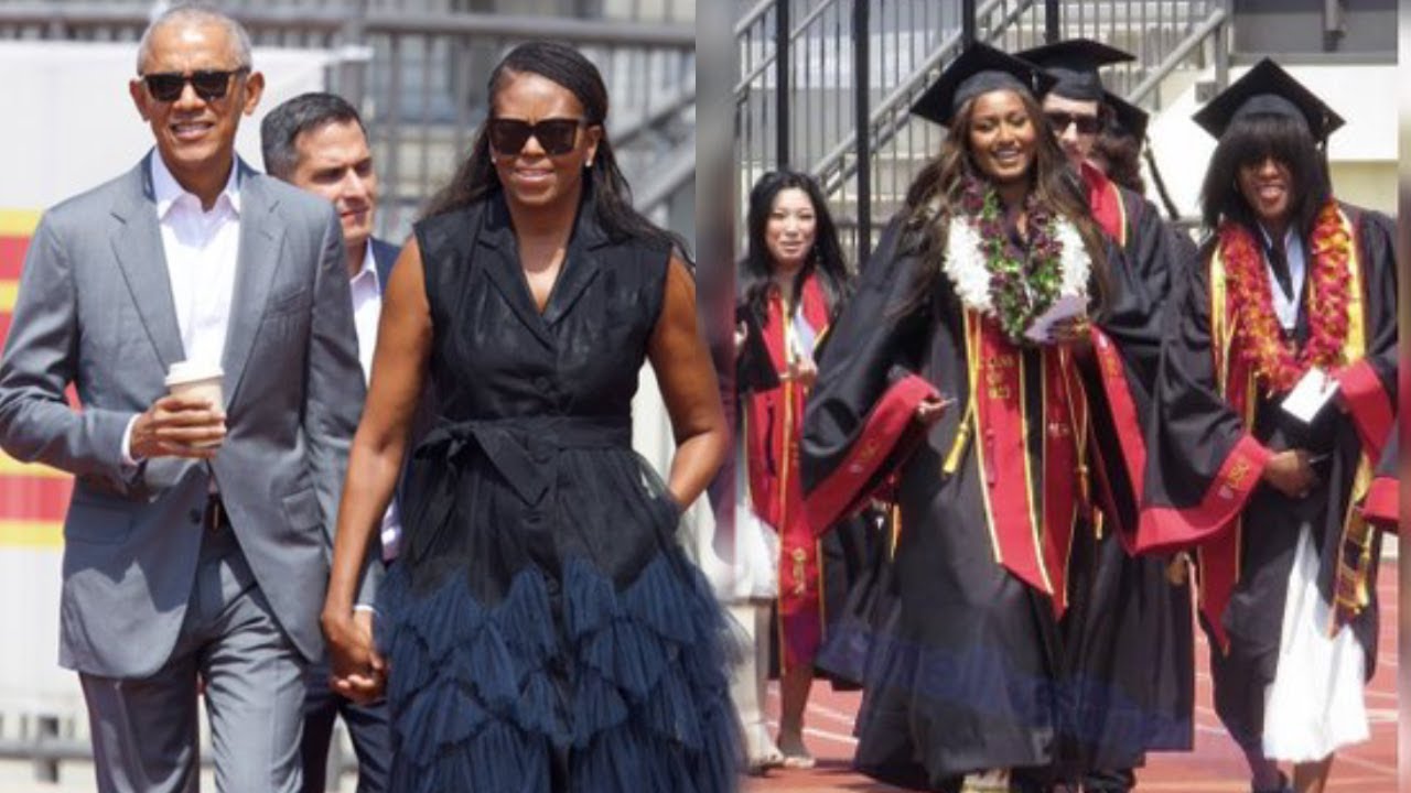 Michelle and Barack Obama Celebrate Daughter Sasha's Graduation With ...