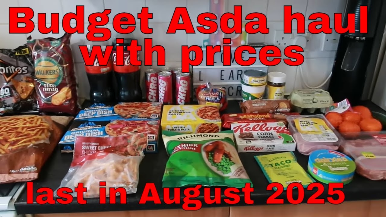 Budget Asda shopping haul with prices - YouTube