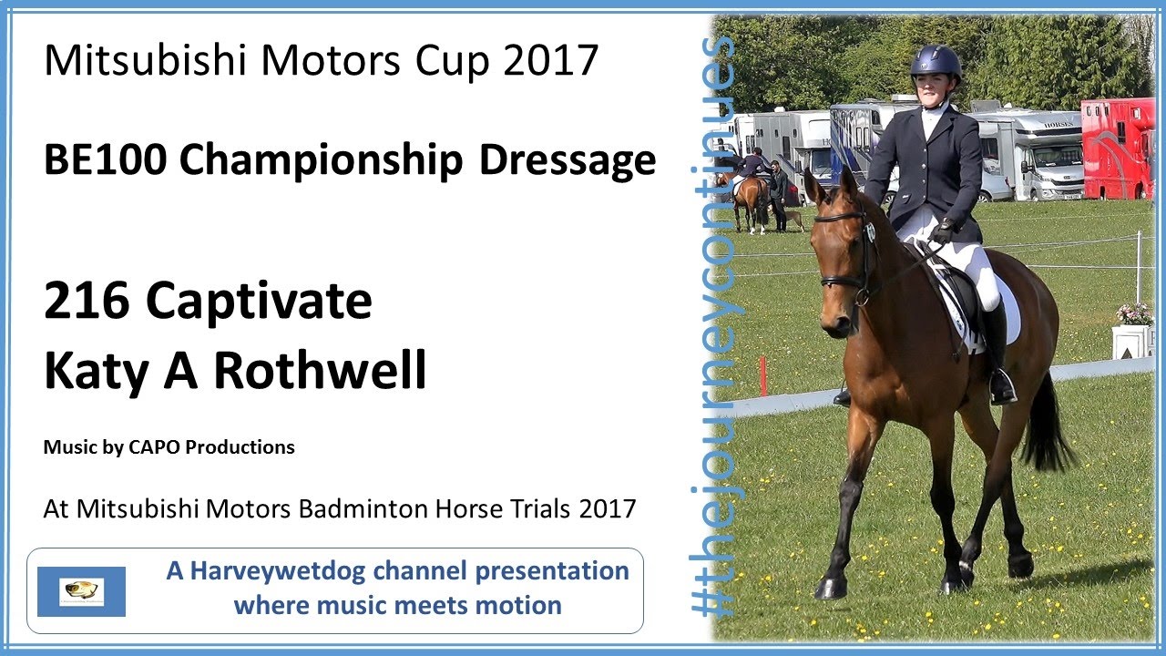 MITSUBISHI MOTORS CUP 2017 DRESSAGE: Katy Rothwell - YouTube