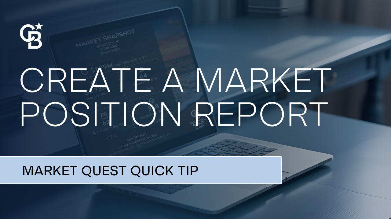 Create a Market Position Report in Market Quest / Quick Tip - YouTube