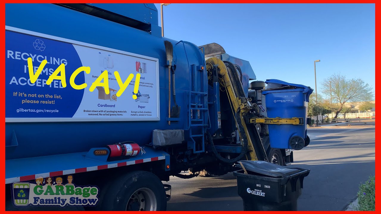 Recycle Truck and Garbage Truck Vacation With GARBage Family Show - YouTube