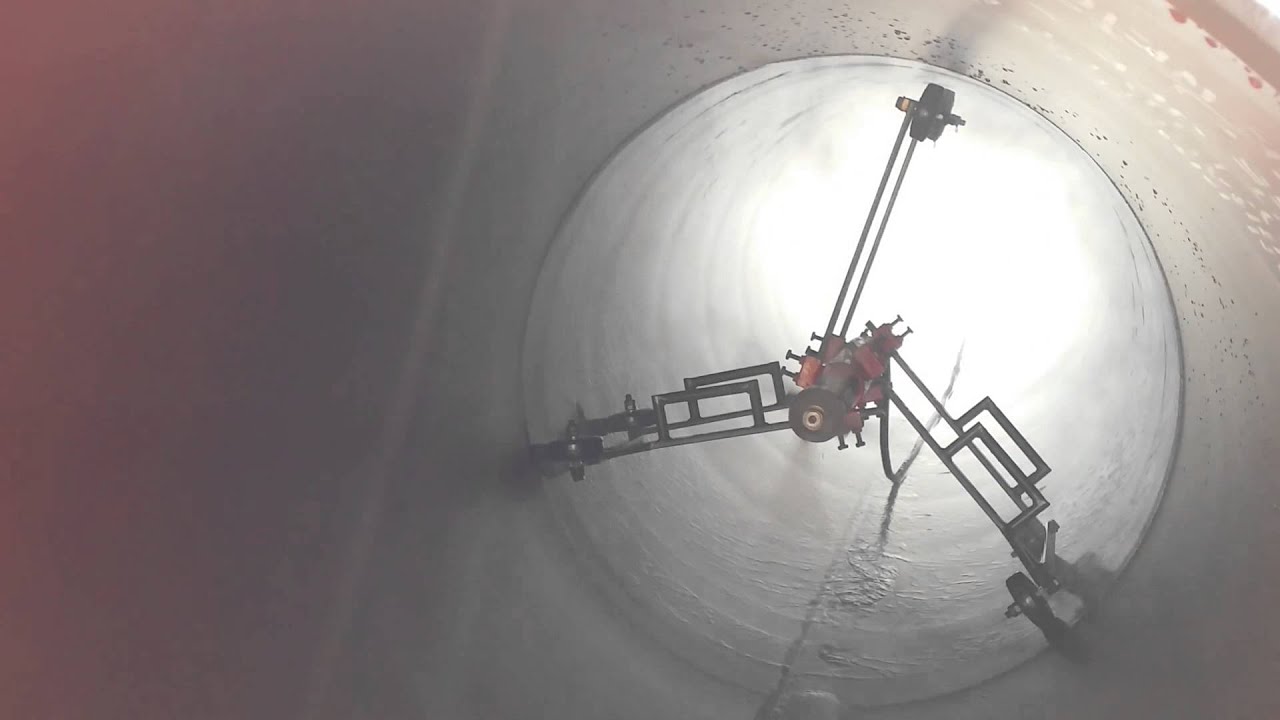 WaterJet-HydroKeris UHP-Pipe Centralizer-Rotating Cleaning-J04 - YouTube