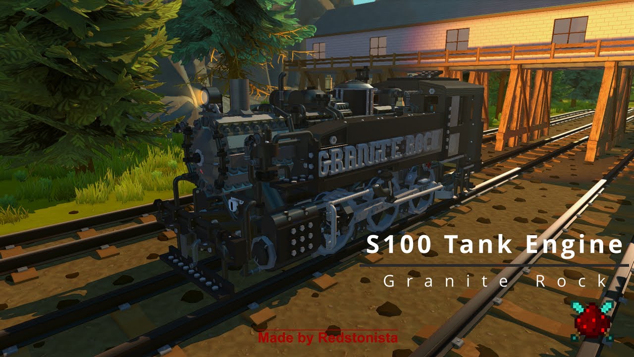 scrap mechanic steam train S100 tank engine "Granite Rock" - YouTube