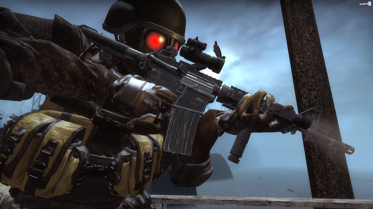 Left 4 Dead 2 HUNK Survivor in Third Person Resident Evil 2 & 3 Remake ...