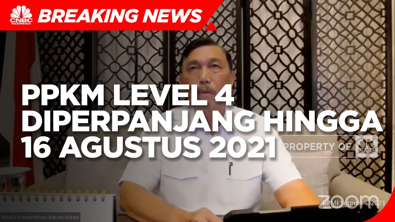 Sah Ppkm Level 4 Jawa Bali Diperpanjang Hingga 16 Agustus 2021 Youtube