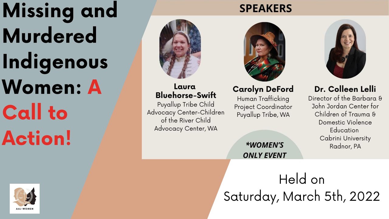 Missing and Murdered Indigenous Women (MMIW) - A Call to Action - YouTube