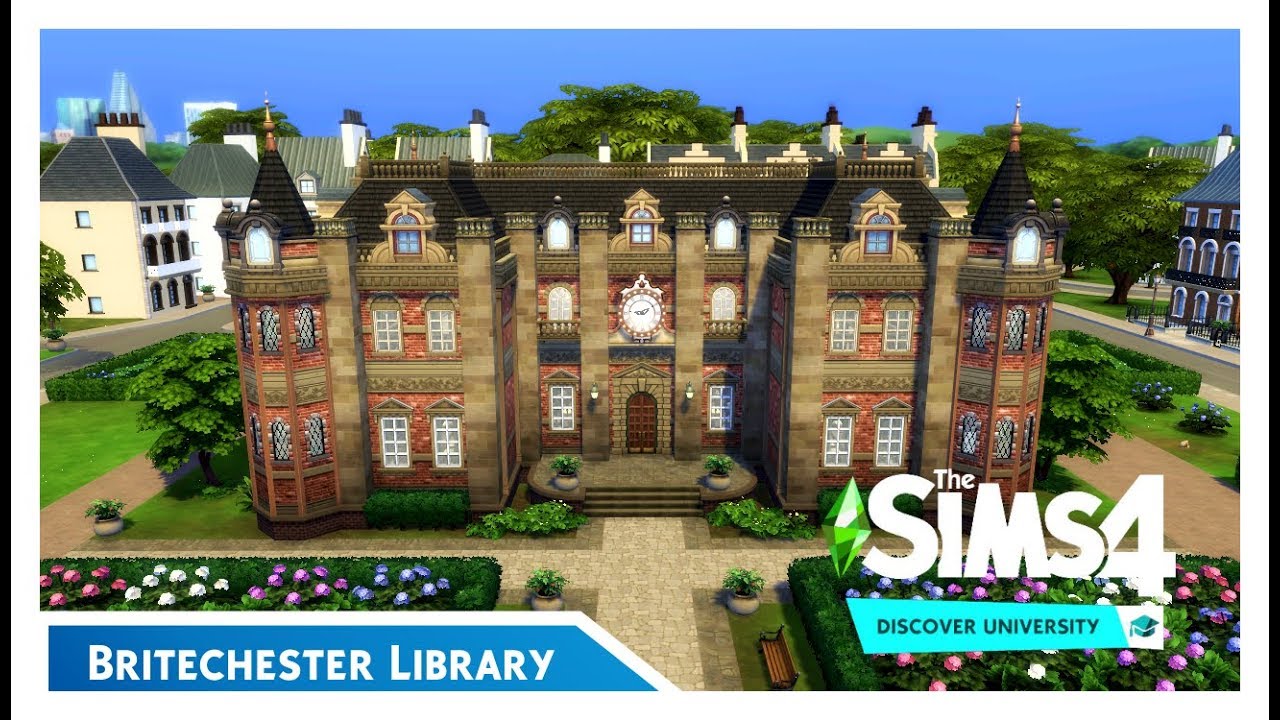 Britechester Library | The Sims 4 | Biblioteca | Community Lots | No CC ...