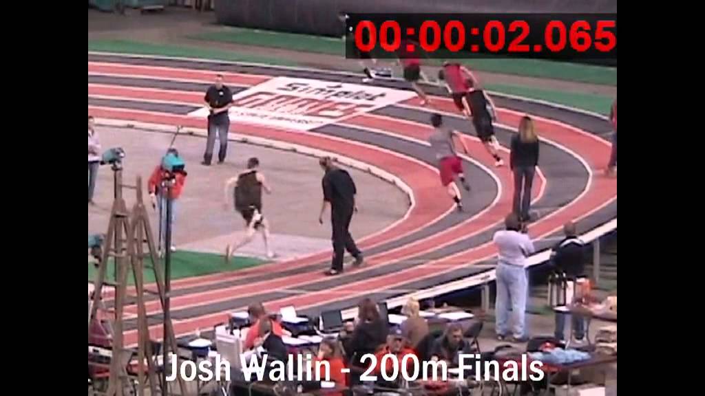 Josh Wallin , 200m - Mountain West Games - YouTube
