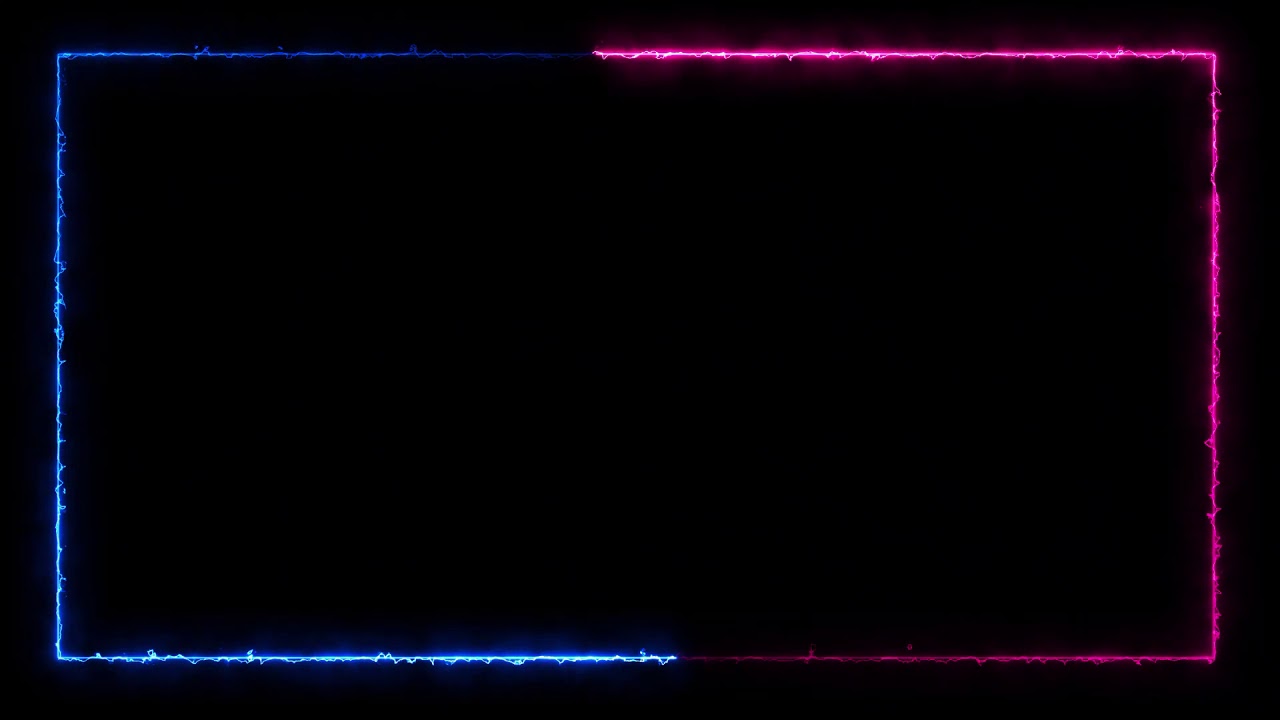 Frame animated free, Neon Light Frame no copyright, animated border ...