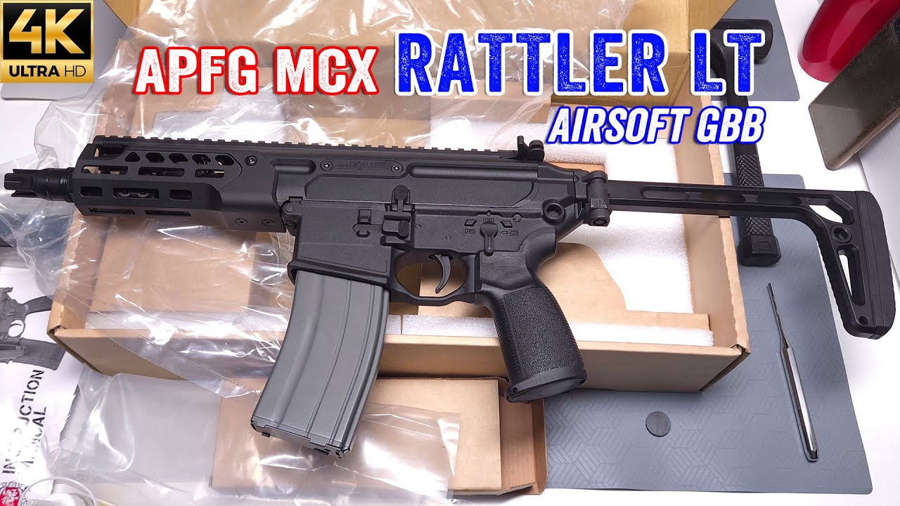 [4K] APFG MCX RATTLER LT GBB Airsoft ASMR - YouTube