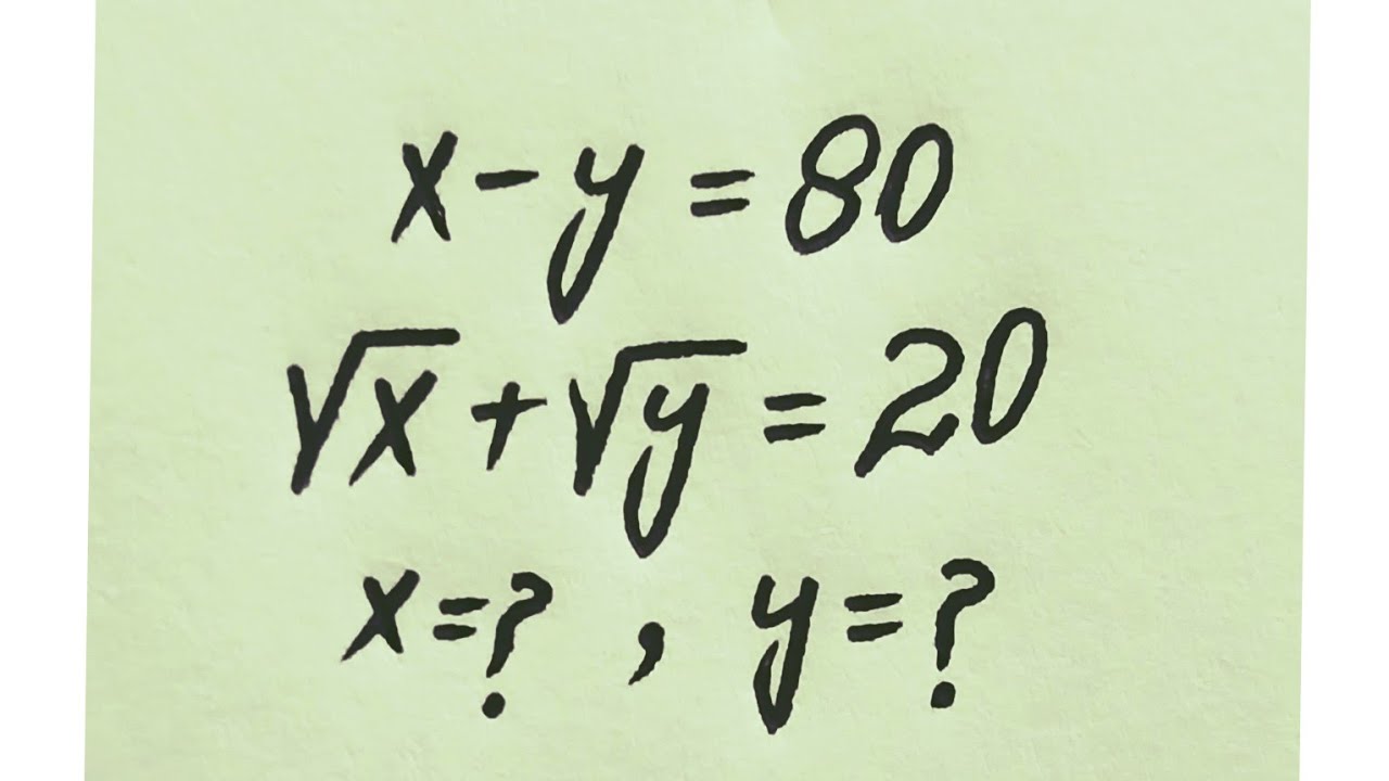 South Korean l can you solve this?? l Olympiad Math Algebric Problem ...