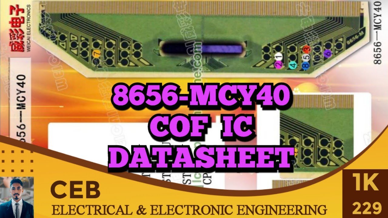 8656-MCY40 Cof ic datasheet | 8656-MCY40 COF / TAB - YouTube