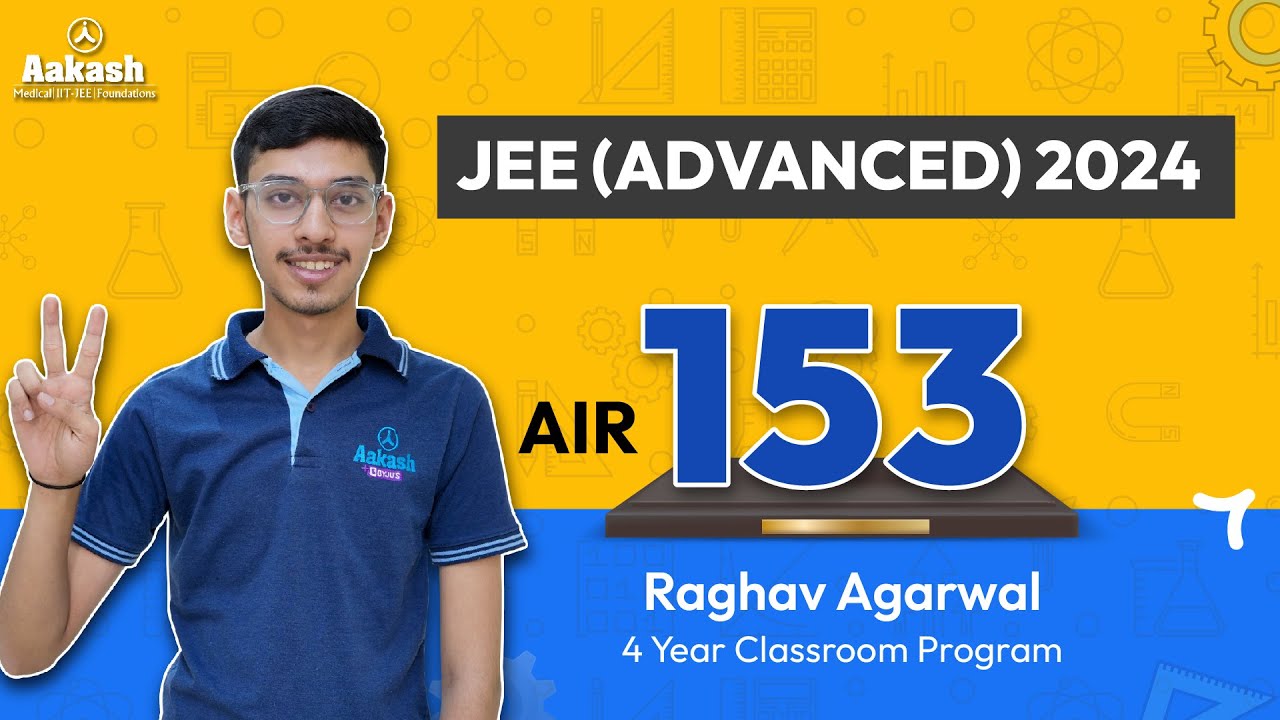 AIR 153 - JEE Adv. Results 2024 - Raghav's Success Journey is a Mix of ...