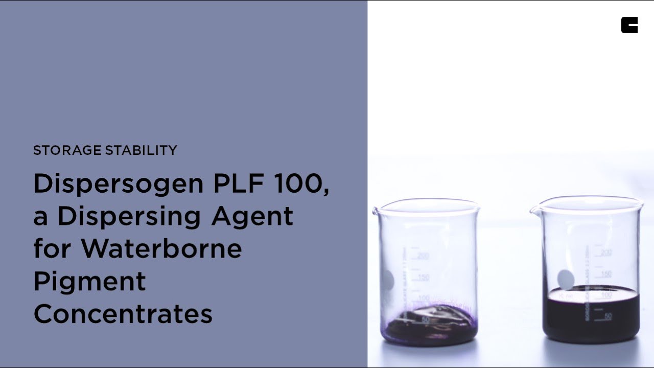 Storage stability: Dispersogen PLF 100, a Dispersing Agent for ...