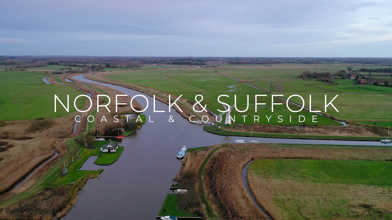 Scenic tour of Norfolk and Suffolk Coast & Countryside - YouTube