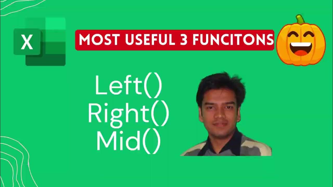How to extract data using MS excel Left, Right and Mid function | Daily used formula and ...