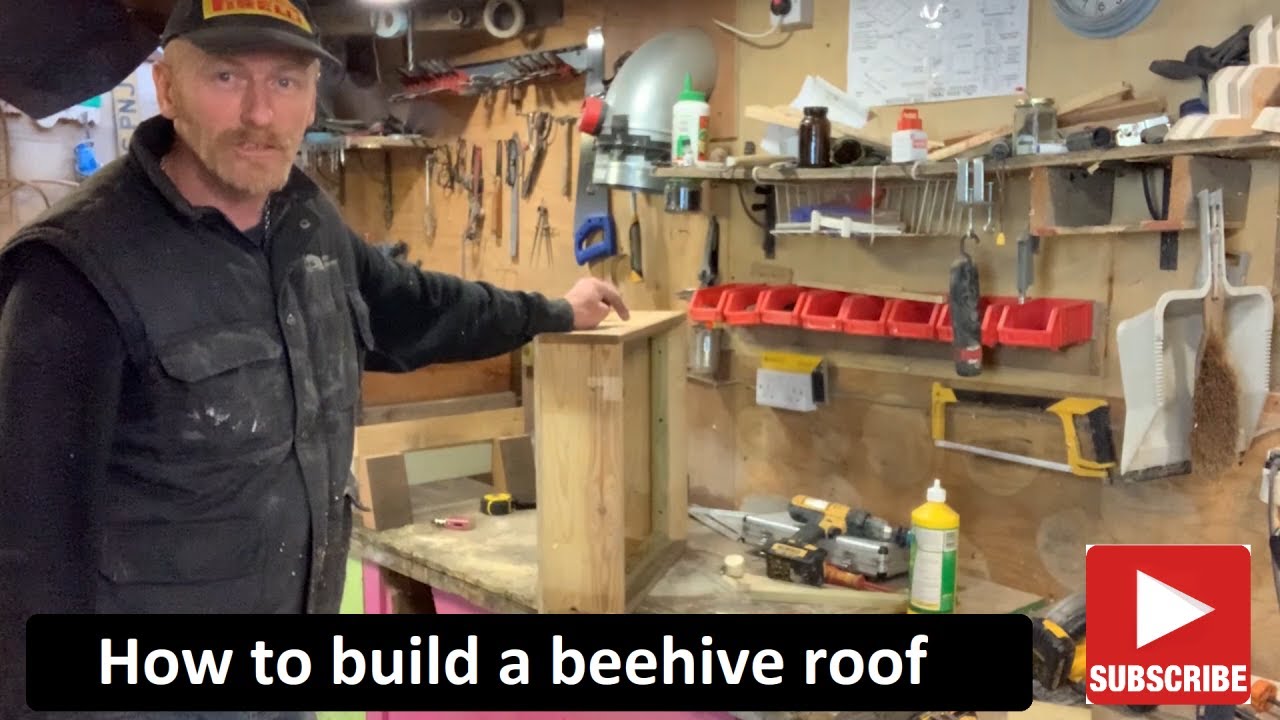 How to build a roof for a beehive for a National hive - YouTube