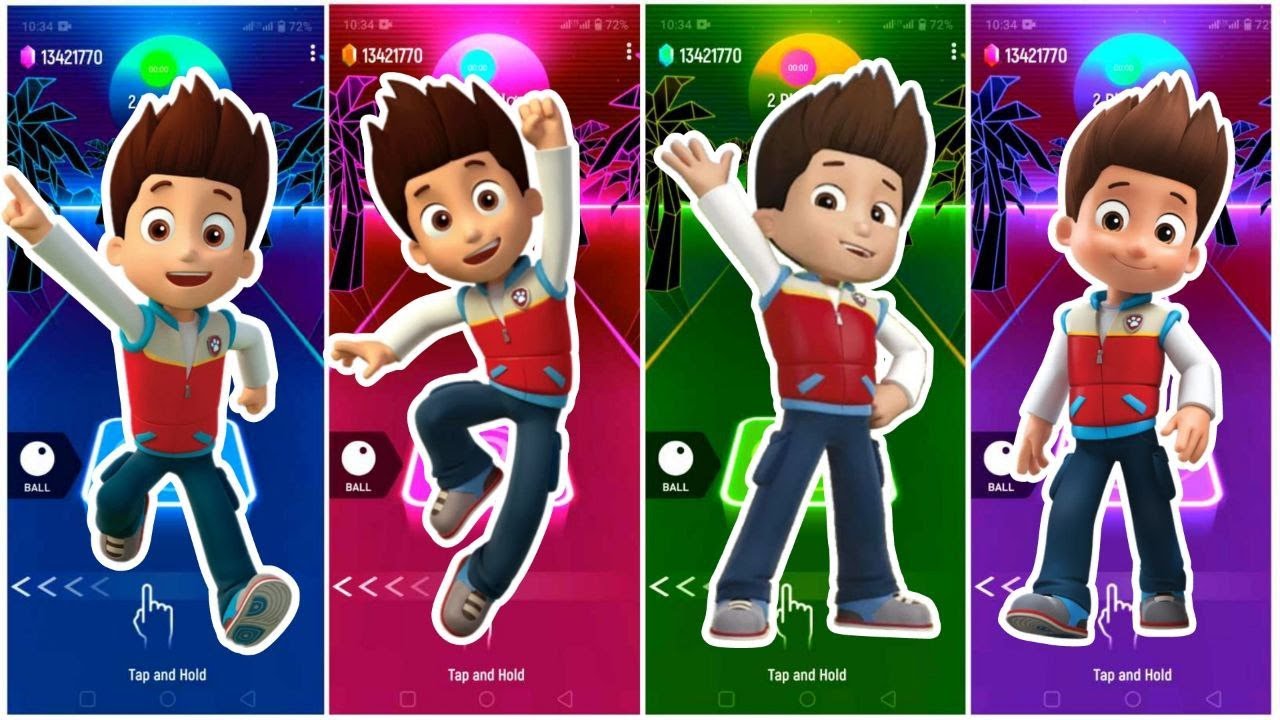 Paw Patrol Ryder - Ryder 🆚 Ryder 🆚 Ryder 🆚 Ryder | Paw Patrol 🎶 Tiles ...