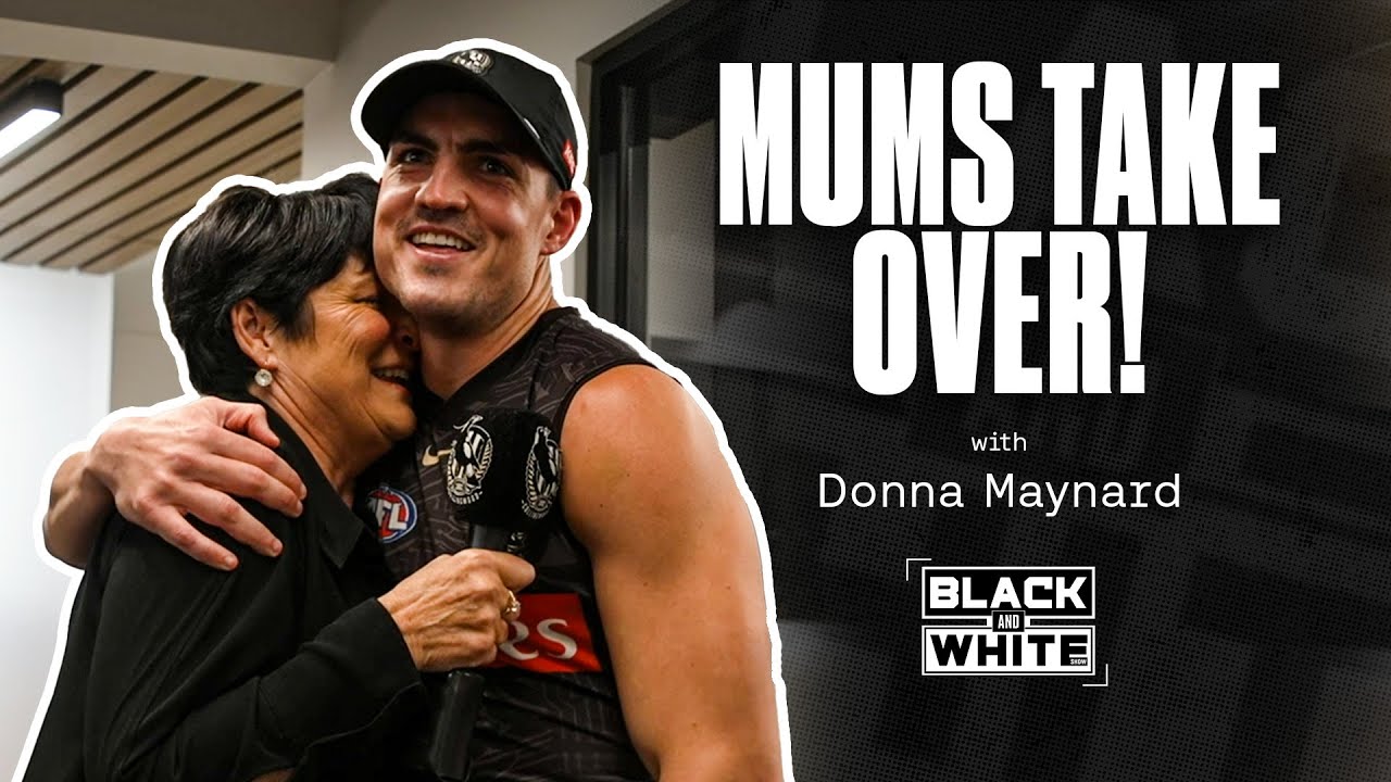 Brayden Maynard's Mum takes over at Collingwood! - YouTube