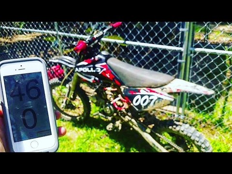 Apollo 125cc Dirtbike **TOP SPEED TEST** - YouTube