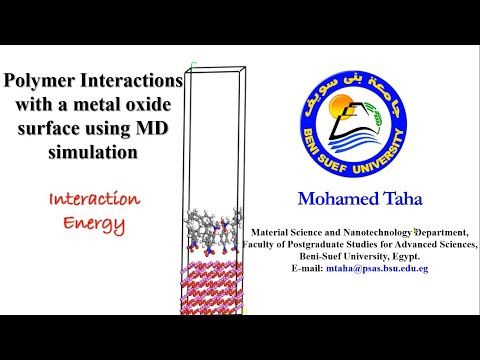 16 Polymer Interactions with a metal oxide surface using MD simulation ...
