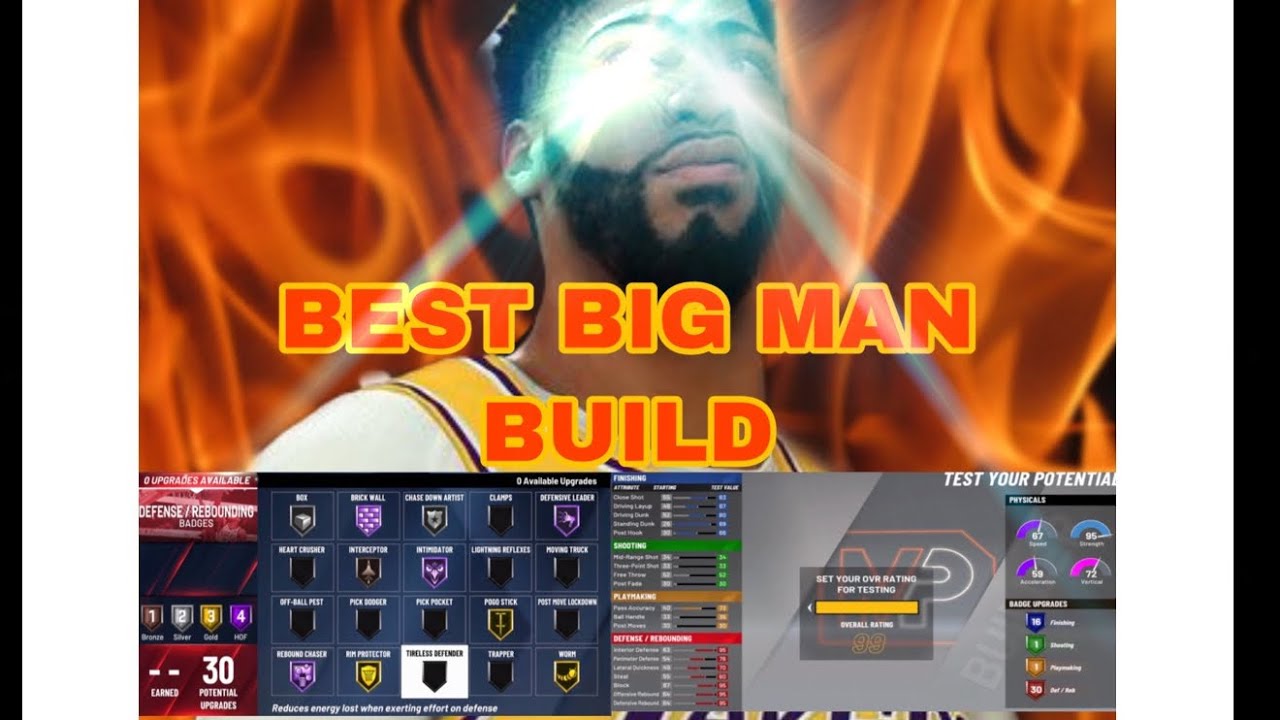 **BEST OVERPOWERED BIG MAN BUILD IN NBA 2K20** - YouTube