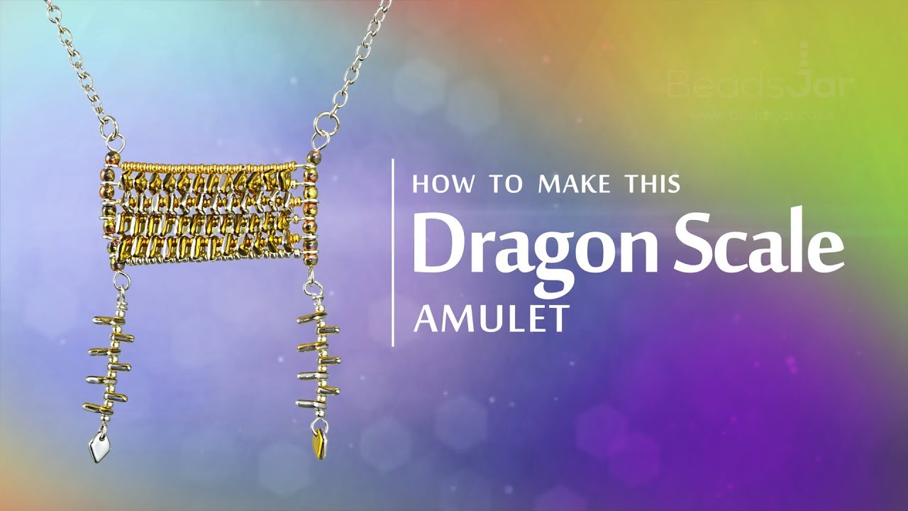 How to make this Dragon® Scale Amulet - YouTube