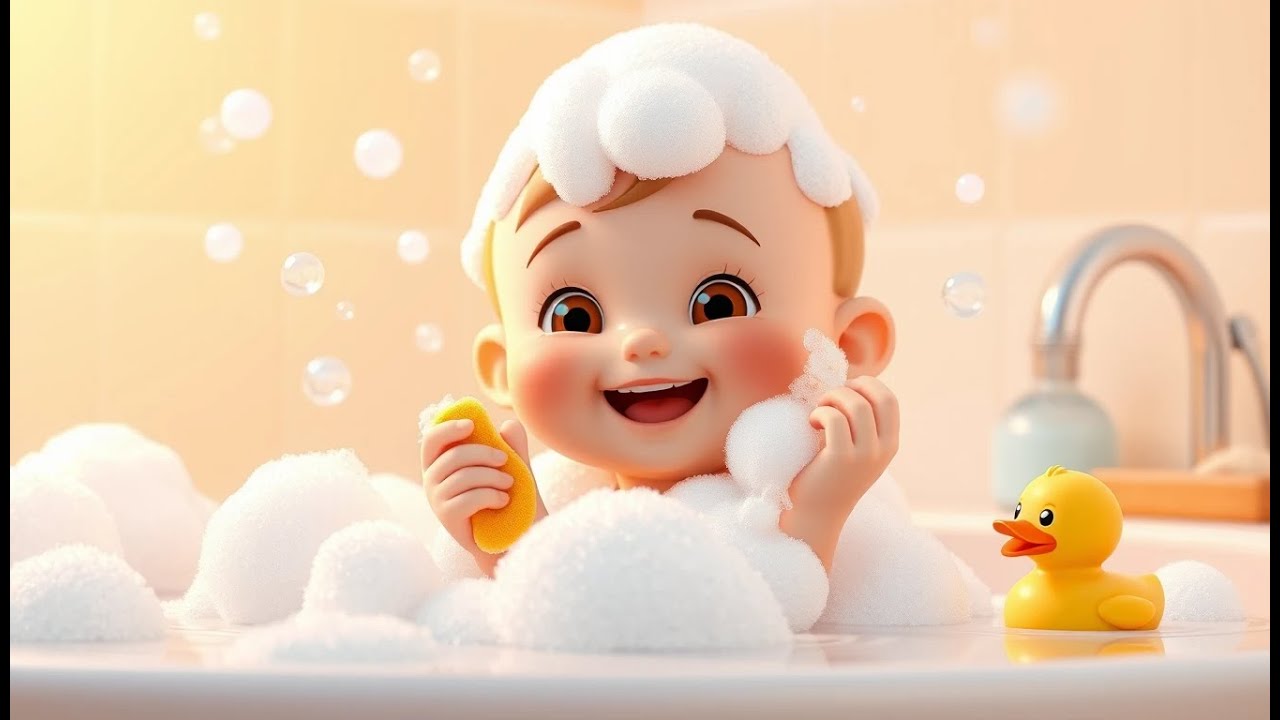 Bath Time Bubble Party | Nursery Rhyme & Kids Songs - YouTube