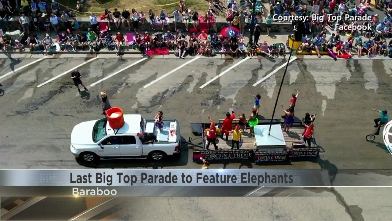 Circus World Elephants take their final walk in the Big Top Parade ...