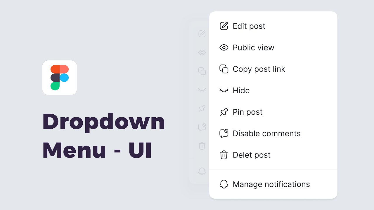 How to Design a Clean Dropdown Menu in Figma | Smooth and Functional UI ...
