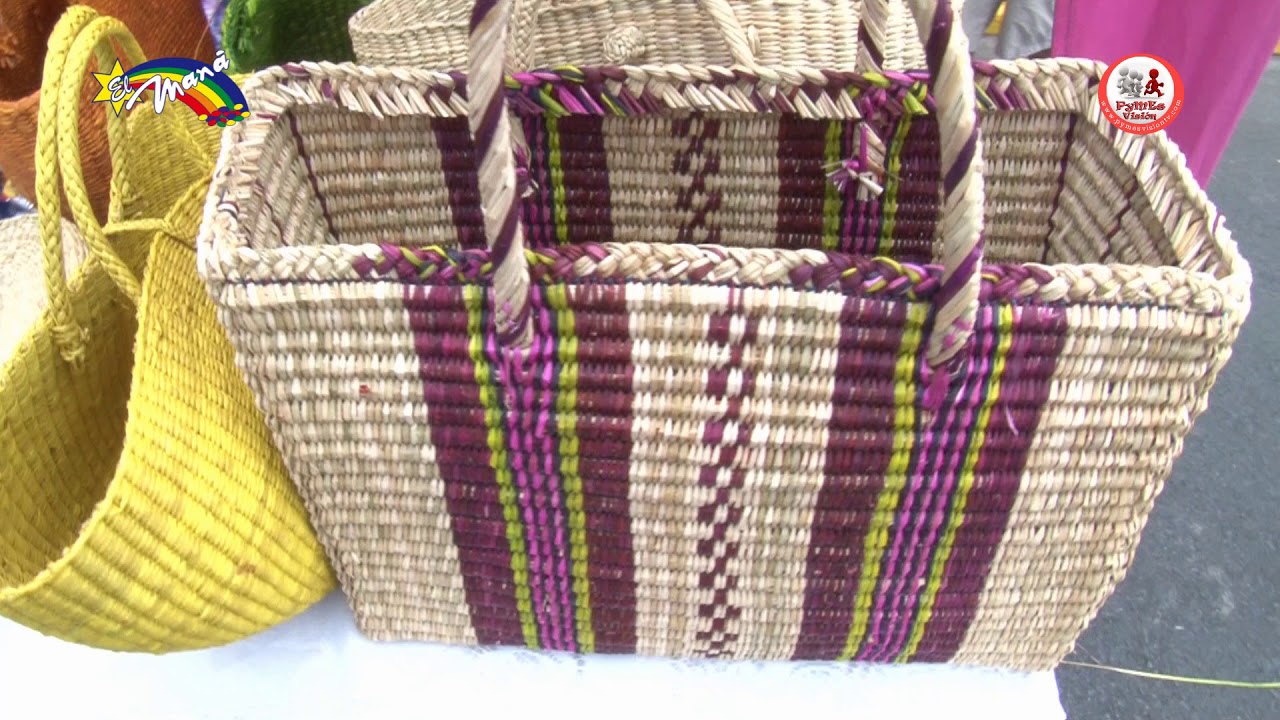 8 Canastas de Junco ecológico YT - YouTube