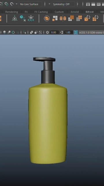 "Maya 3D Product Modeling | Shampoo Bottle Design"#autodesk #Maya # ...